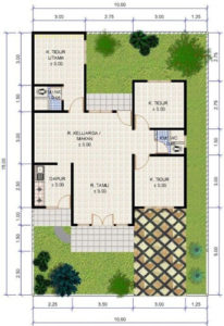 √ Inspirasi Denah Desain Rumah Type 80 Minimalis Modern