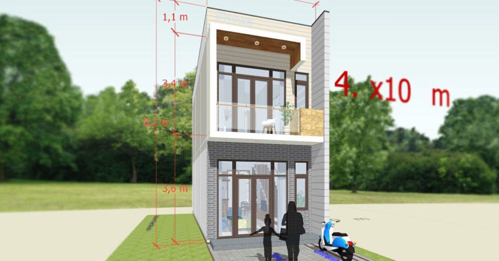√ 12 Inspirasi Desain Denah Rumah 4x10 Minimalis Modern